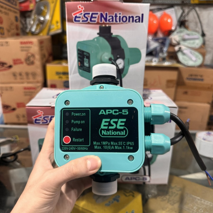 Jual AUTOMATIC PRESSURE CONTROL ESE NATIONAL APC 5 OTOMATIS POMPA DORONG BOOSTER MURAH | Shopee ...
