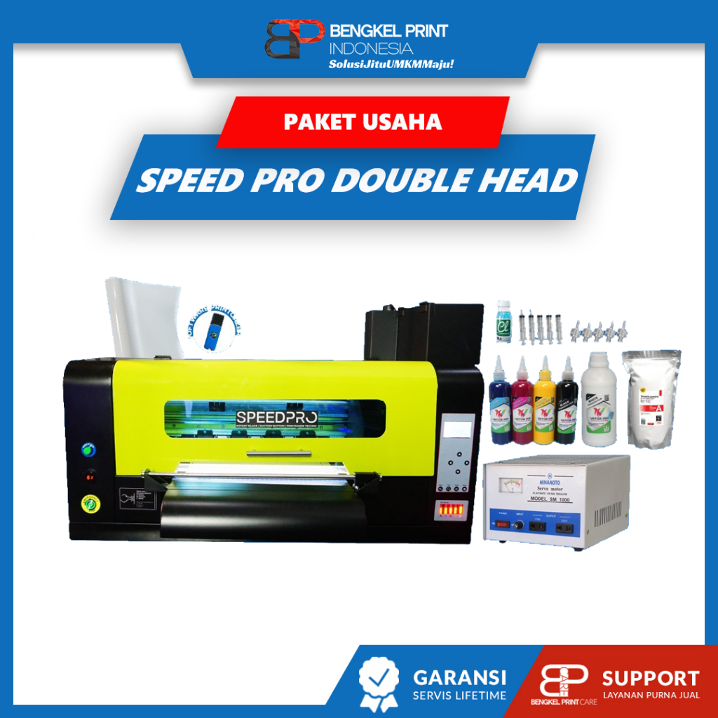 Jual Paket Usaha Sablon DTF | Paket Mesin Printer DTF Speed Pro Double Head | Shopee Indonesia