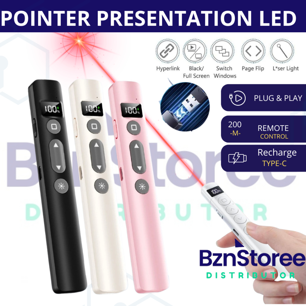 Jual Laser Pointer + Presenter Wireless USB Pen Laser Presentasi PPT ...