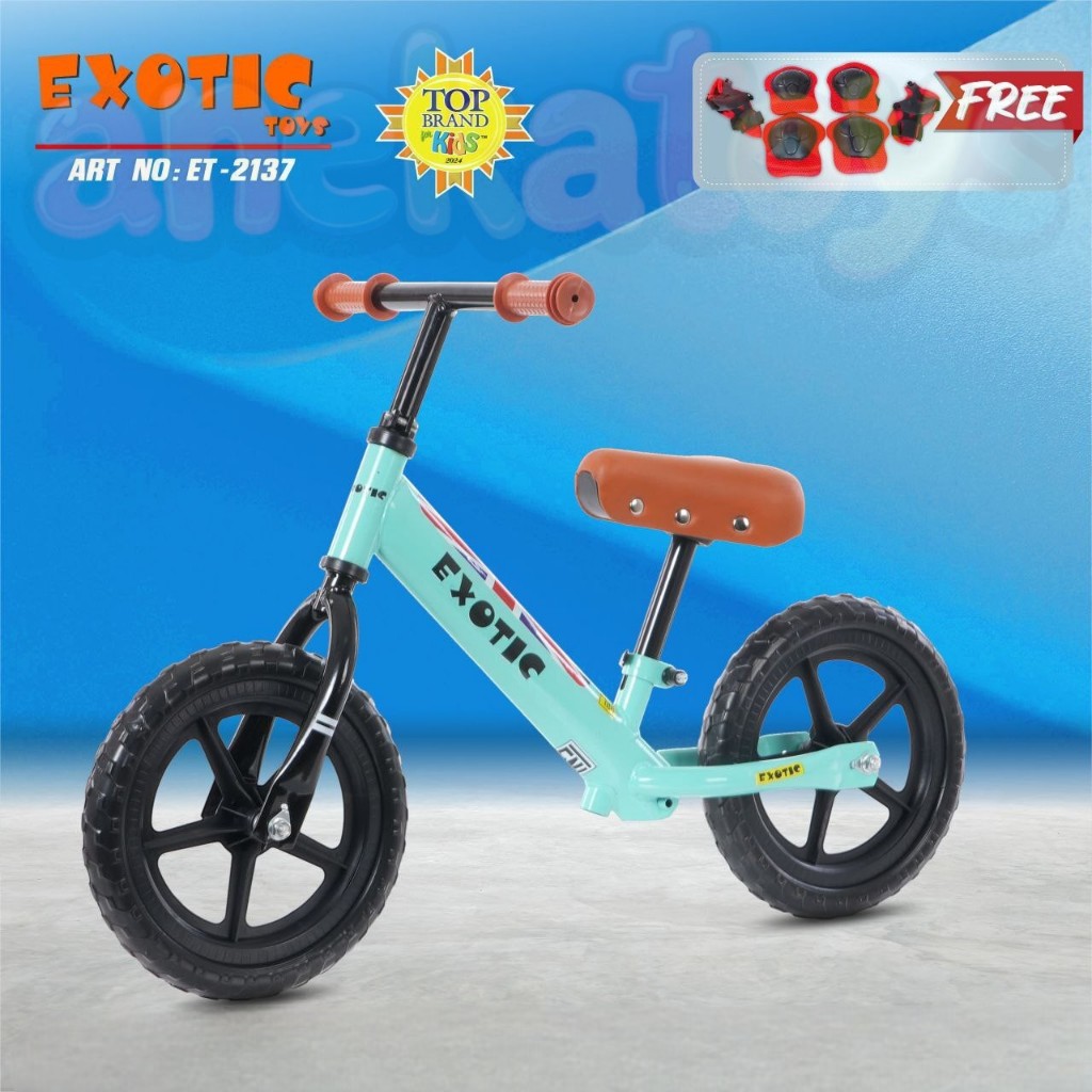 Jual Balance Bike Exotic ET2137 Ban Eva Jok Kulit Sepeda Keseimbangan ...
