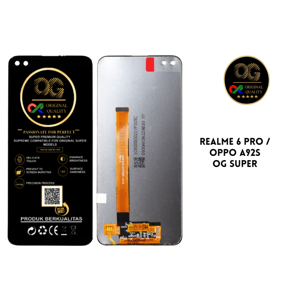 Jual ( OG SUPER ) LCD REALME 6 PRO / OPPO A92S FULLSET | Shopee Indonesia