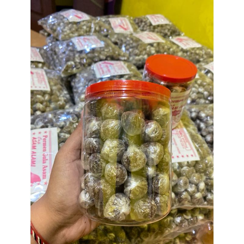 Jual Permen jadul permen Asam Jawa kemasan toples isi 100biji permen ...