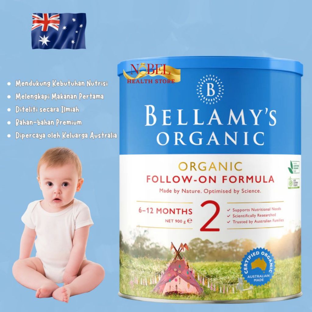 Jual Bellamy's Bellamys Organic Susu Formula Step 2 900 Gram (6-12 ...