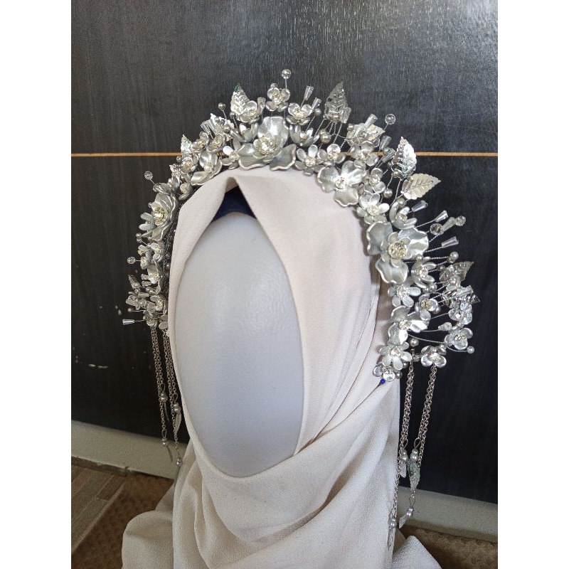 Jual Model HL 03 headpiece mutiara pengantin suntiang modern | Shopee ...
