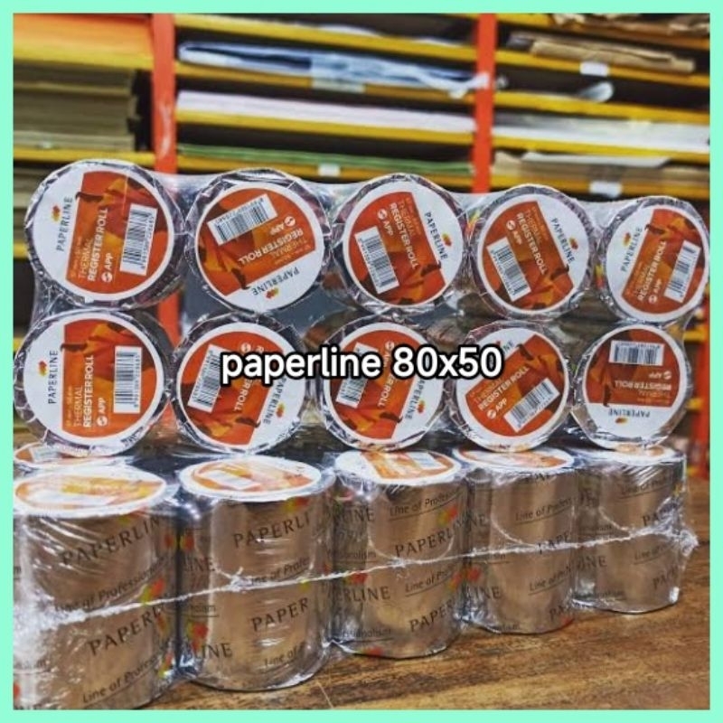 Jual 80x50 ecer kertas termal thermal otani paperline bungkus hijau ...