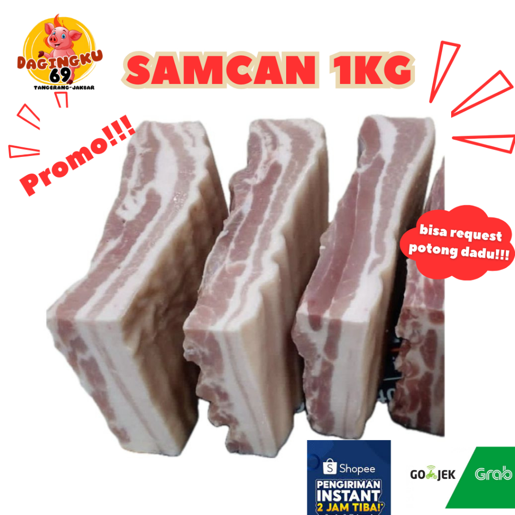Jual Daging Babi Samcan 1kg / Samcan pork belly impor | Shopee Indonesia