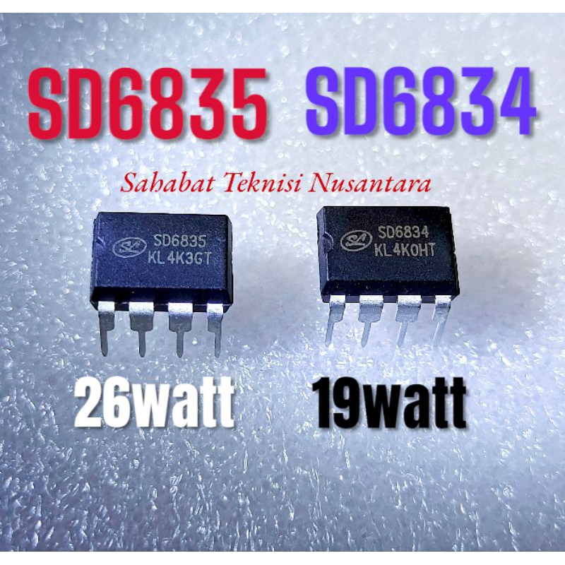 Jual SD6834 SD6835 Built-in high voltage MOSFET current mode PWM + PFM ...