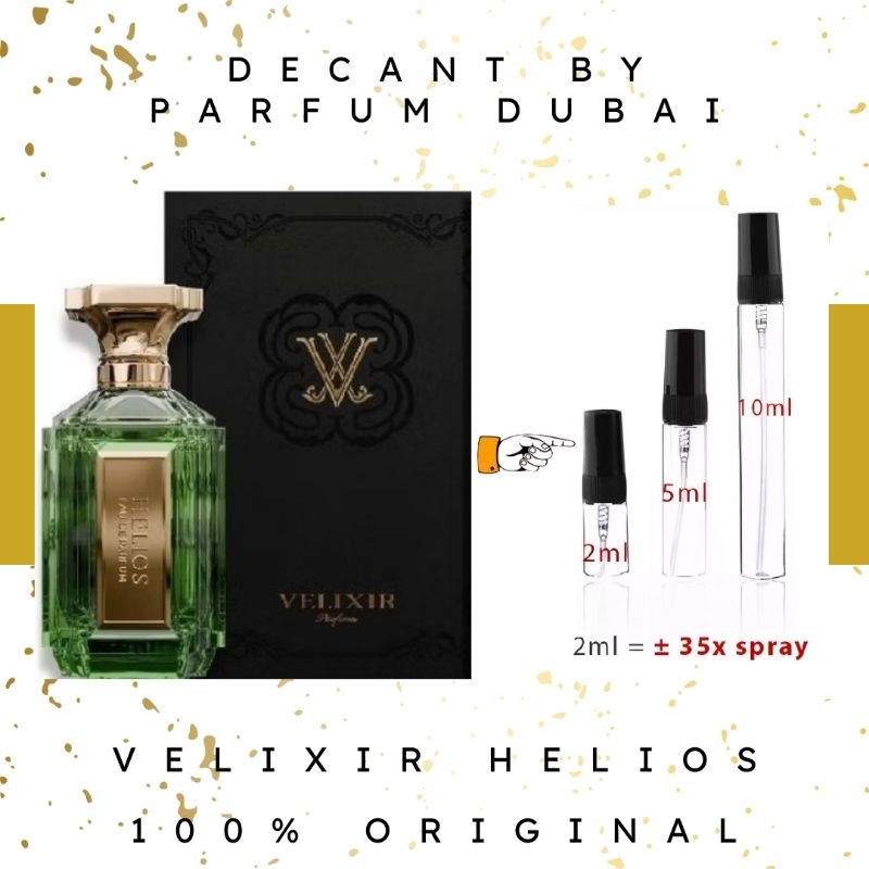 Jual Decant Parfum Velixir Helios Extrait For Unisex | Shopee Indonesia