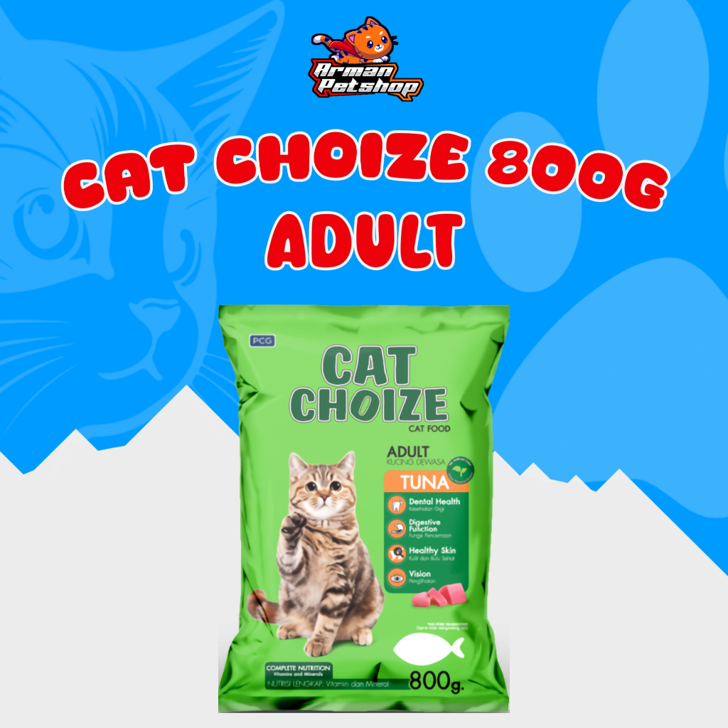 Jual Cat Choize Adult Tuna 85gr Hijau Makanan Pakan Kering Kucing Cat ...