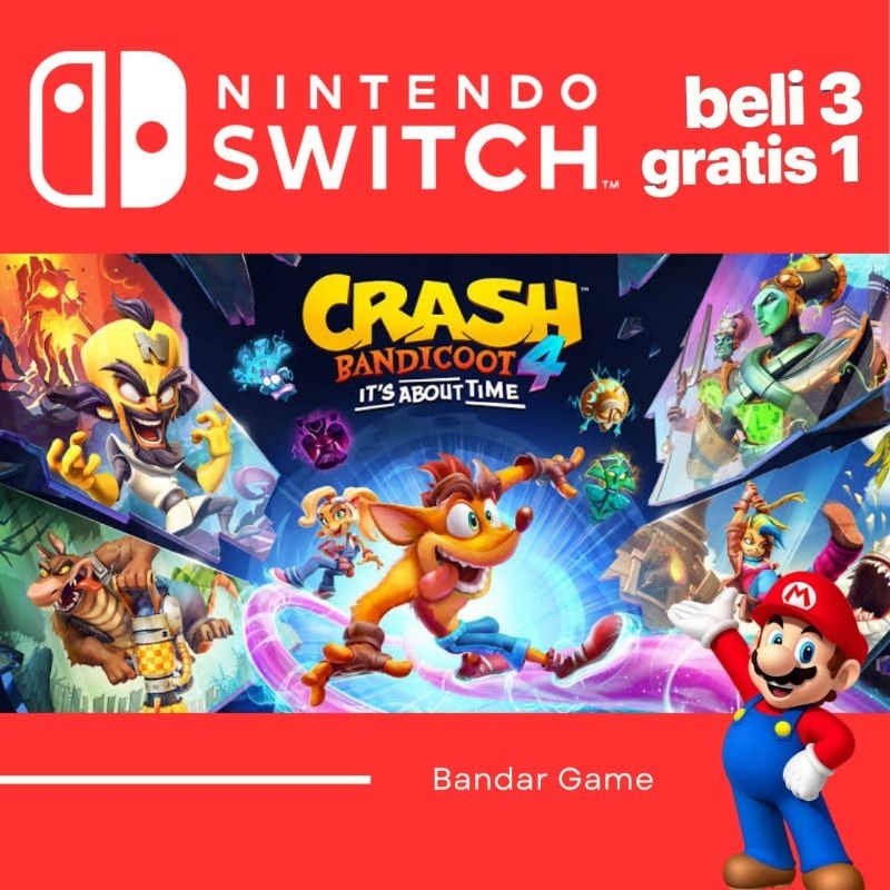 Jual Crash Bandicoot Its About Time - Nintendo Switch (digital game) | Shopee Indonesia