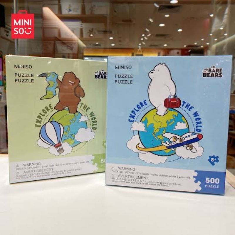 Jual MINISO X WE BARE BEARS PUZZLE 500pcs | Shopee Indonesia