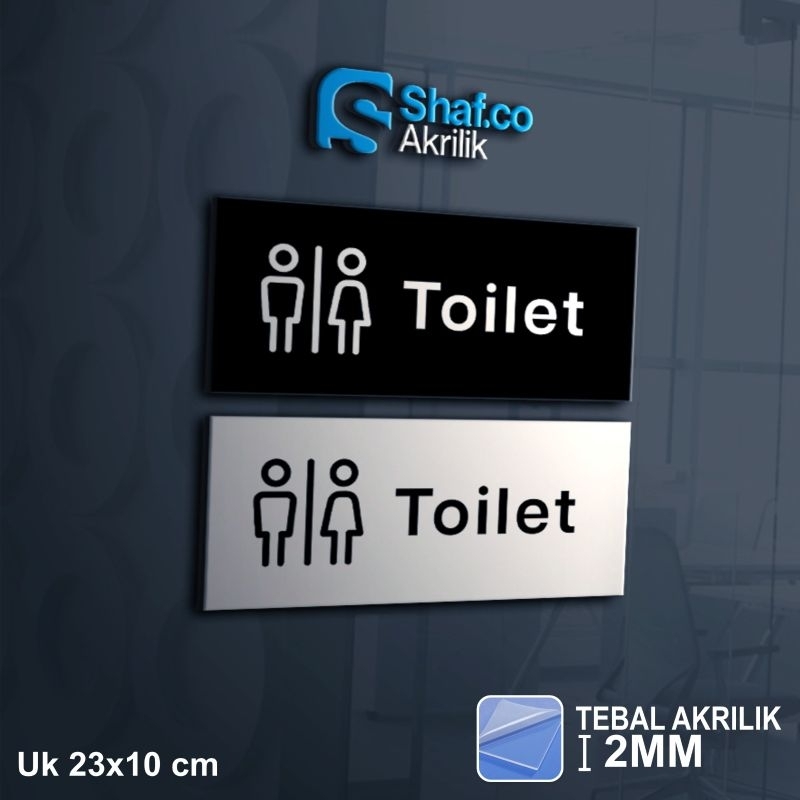 Jual AKRILIK SIGN BOARD TOILET // ACRYLIC TOILET // RAMBU-RAMBU // 2MM ...