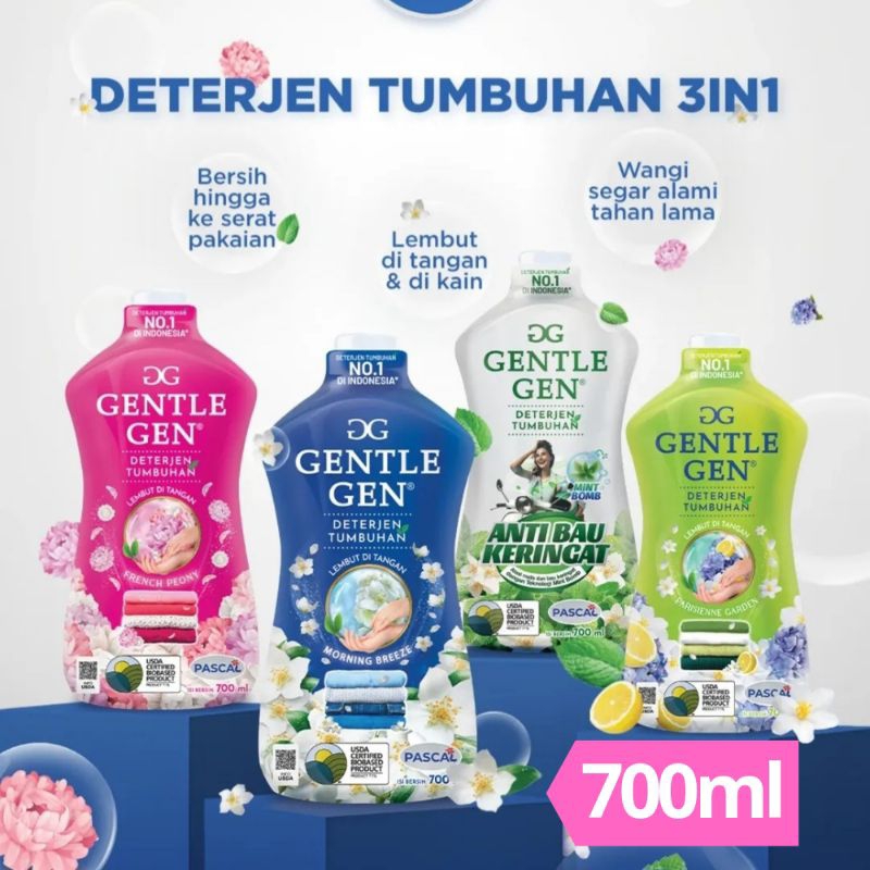 Jual GENTLE GEN Deterjen Cair Konsentrat 700 ml Botol | Perawatan ...