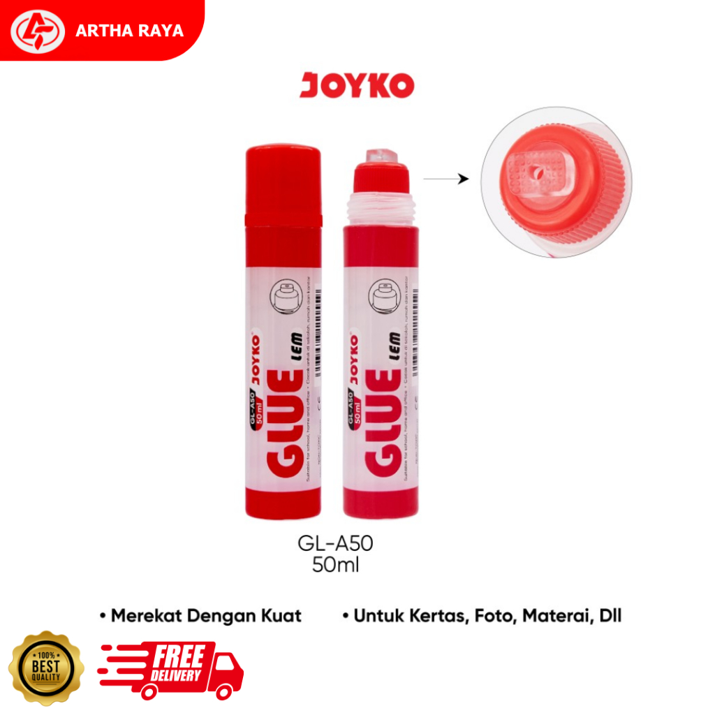 Jual Lem Kertas Cair Liquid Glue Joyko GL-R50 50ml | Shopee Indonesia