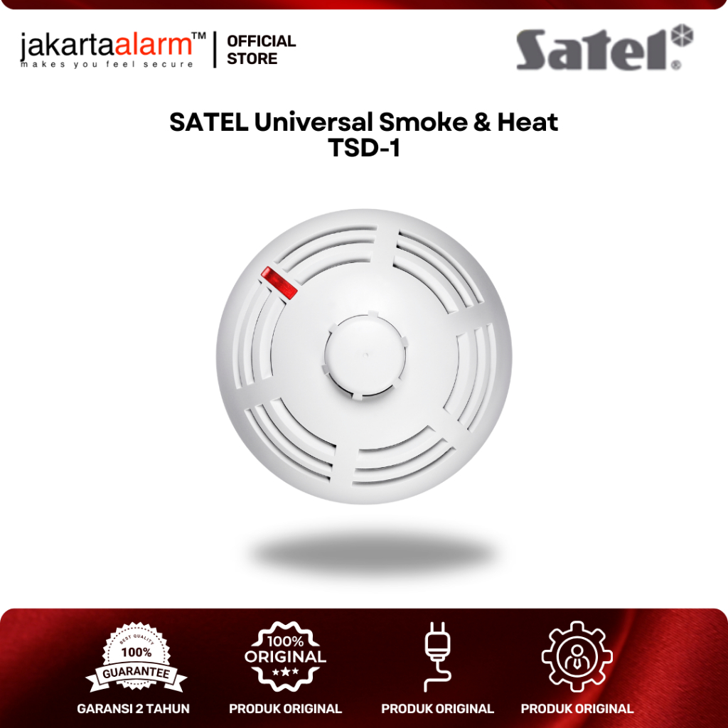 Jual SATEL Universal Smoke & Heat Detector TSD-1 | Shopee Indonesia