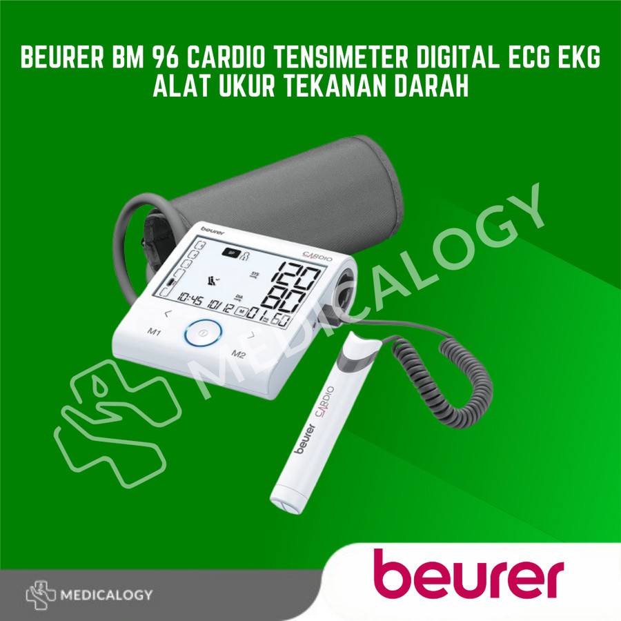 Jual Beurer BM 96 Cardio Tensimeter Digital ECG EKG Alat Ukur Tekanan ...
