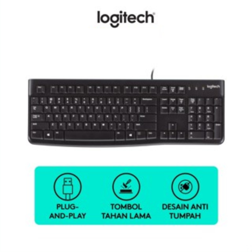 Jual LOGITECH K120 Keyboard Usb | Shopee Indonesia