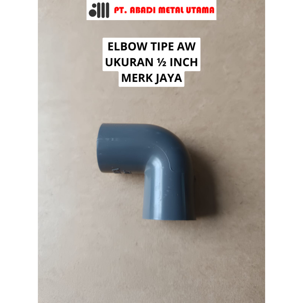 Jual FITTING PVC ELBOW 90° TS 1/2 (AW ) INCH MERK JAYA / KNEE PVC 1/2 ...