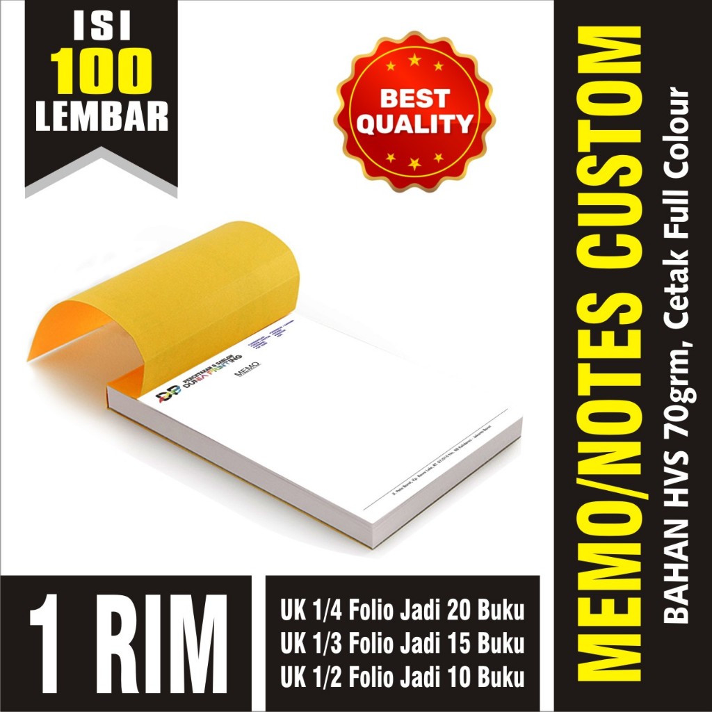 Jual MEMO / NOTES CUSTOM | Shopee Indonesia