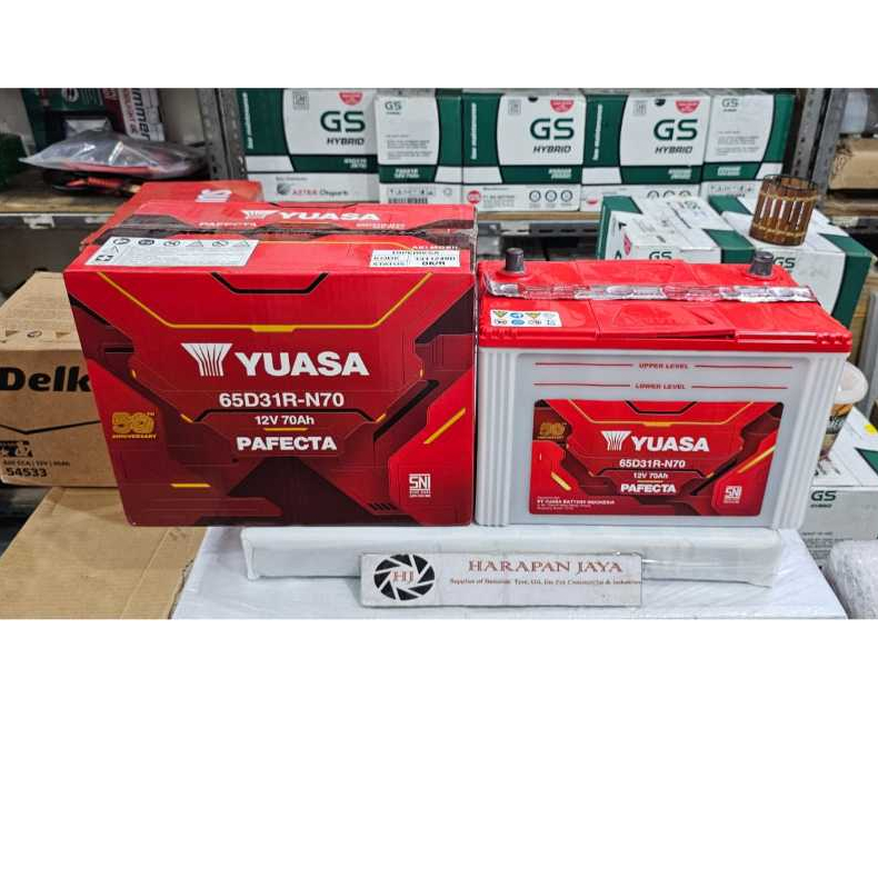 Jual AKI MOBIL YUASA PAFECTA N70 / 65D31R (70AH) BASAH | Shopee Indonesia
