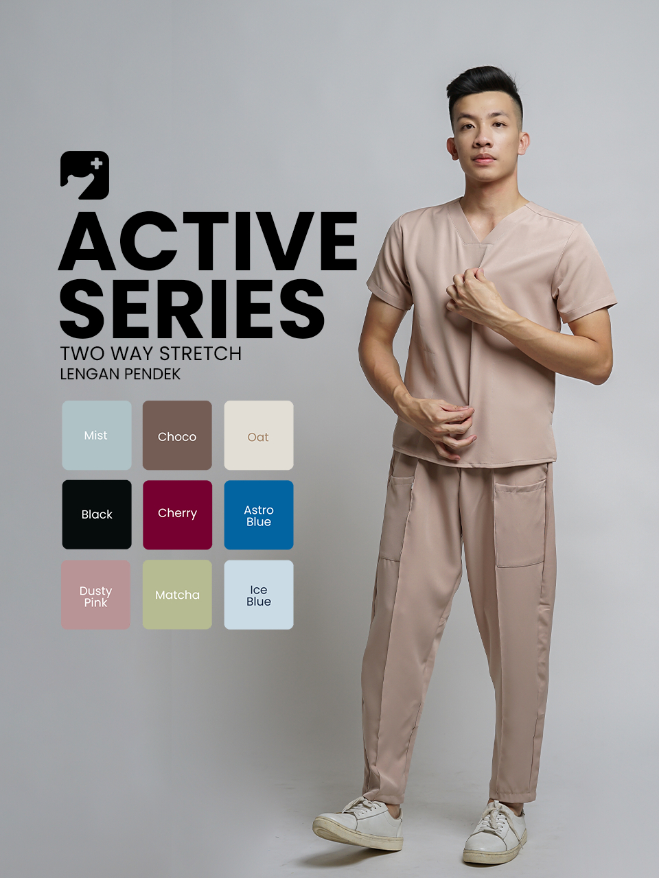 Jual ACTIVE Series - Two Way Stretch / Doctor's Scrub / Baju Jaga ...