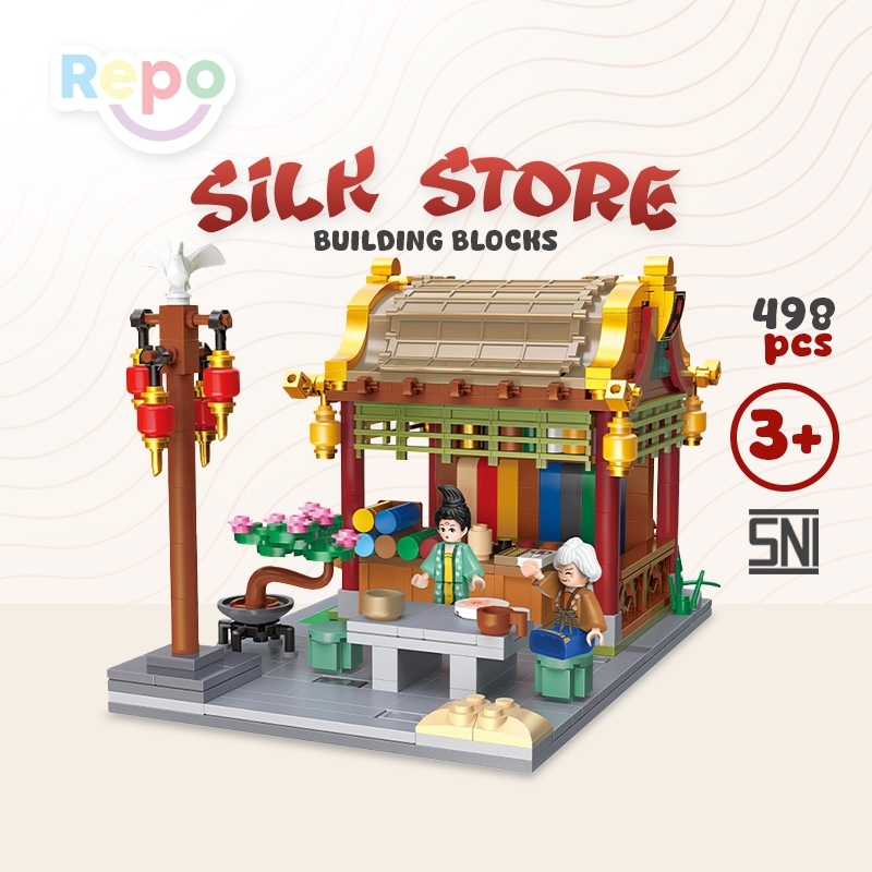 Jual REPO Building Block Silk Store 498 pcs Building Block Susun Blok ...