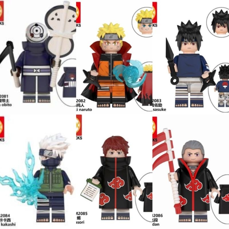 Jual FIGURE MINI ANIME NARUTO BALOK SUSUN BRICK MAINAN ANAK | Shopee ...