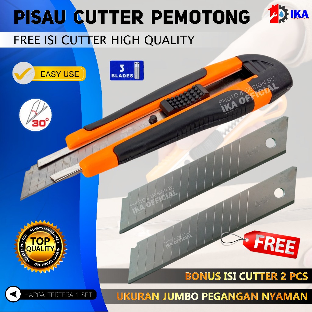 Jual Pisau cutter / pisau potong besar / Pisau Cutter Piso Cutter cuter kater Besar Pemotong Dus ...