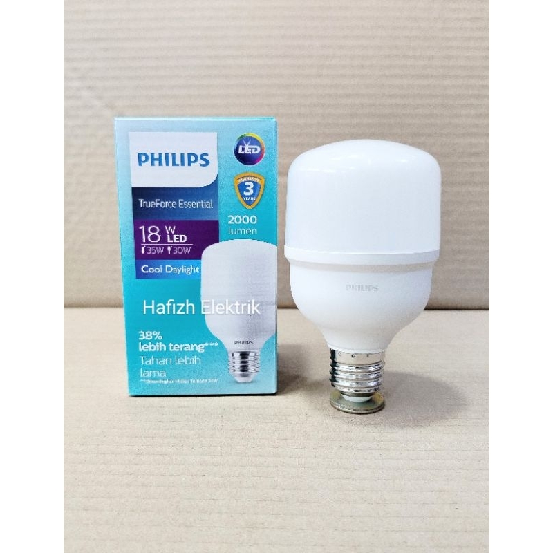 Jual Lampu LED Philips TrueForce Essential 18W Cahaya Putih | Shopee Indonesia