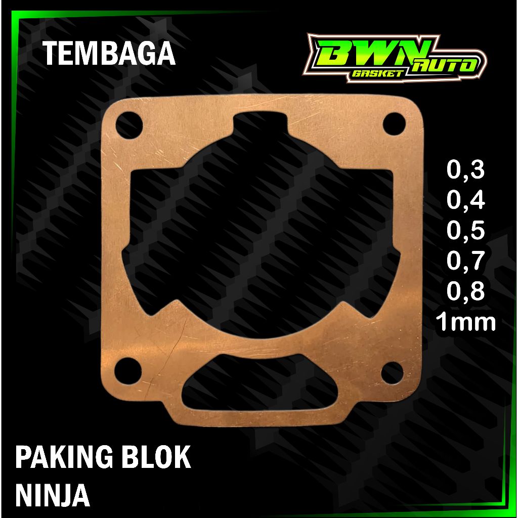 Jual Paking BLOK NINJA 2T Tembaga For NINJA150 R RR S SS KRR ZX ...