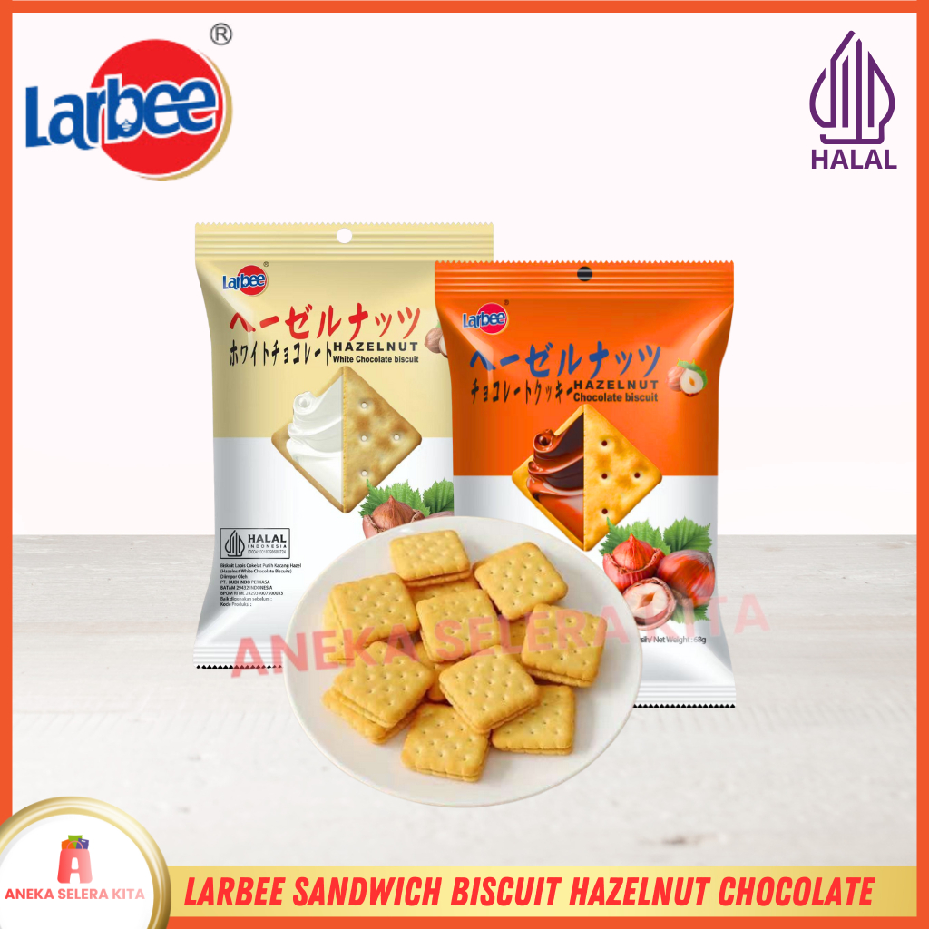 Jual TYL Larbee Hazelnut White Chocolate & Chocolate Sandwich Biscuit ...