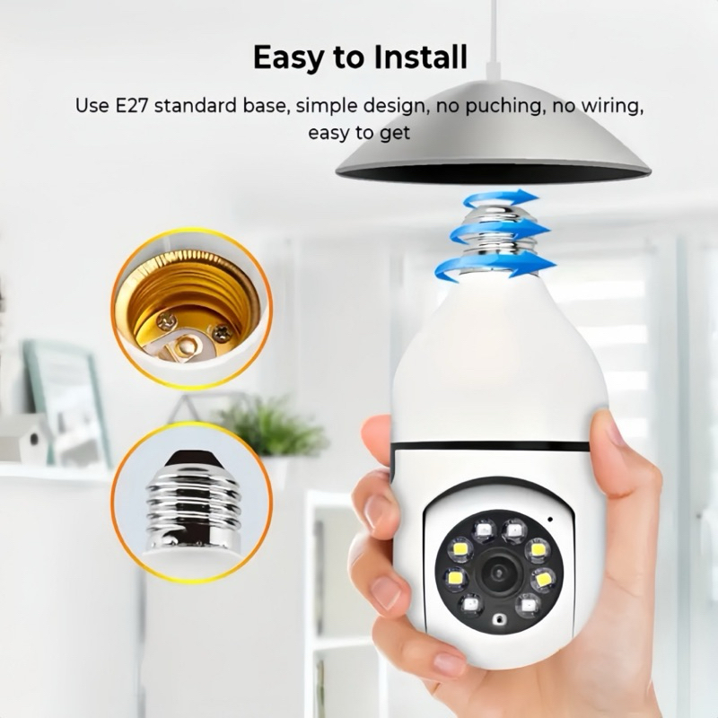 Jual CCTV WiFi 360 derajat kamera jaringan keamanan rumah 1080P high ...