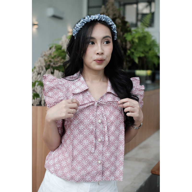 Jual [Custom] MOONA BLOUSE | Shopee Indonesia