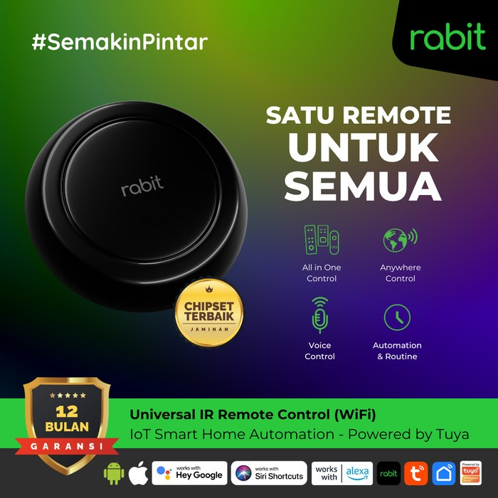 Jual RABIT Smart IR Remote 8M Universal Wifi Infrared Control Wireless ...