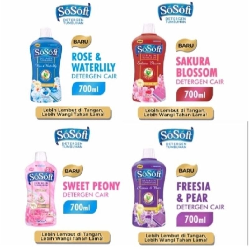 Jual Sosoft Detergen Tumbuhan 700 ml | Lebih Wangi dan Tahan Lama ...