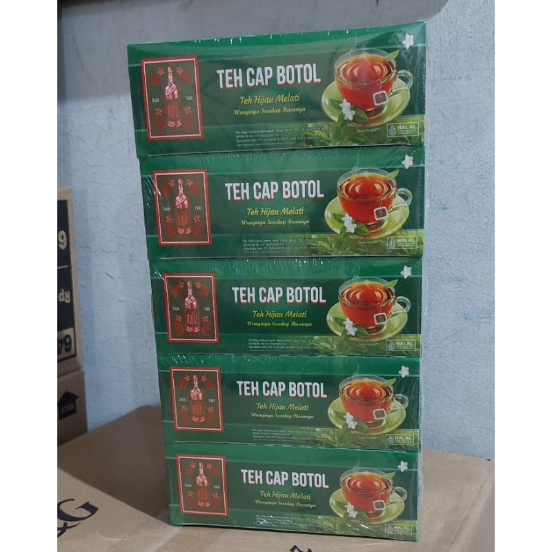 Jual Teh Cap Botol Hijau Kotak PAK isi 5 box kecil | Shopee Indonesia