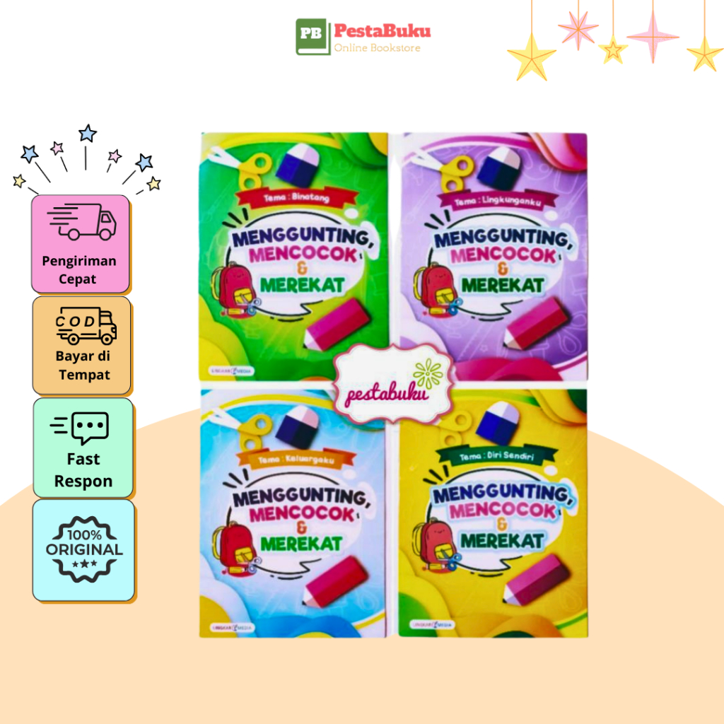 Jual Buku Anak - Menggunting Mencocok dan Merekat Seri Tematik | Shopee ...