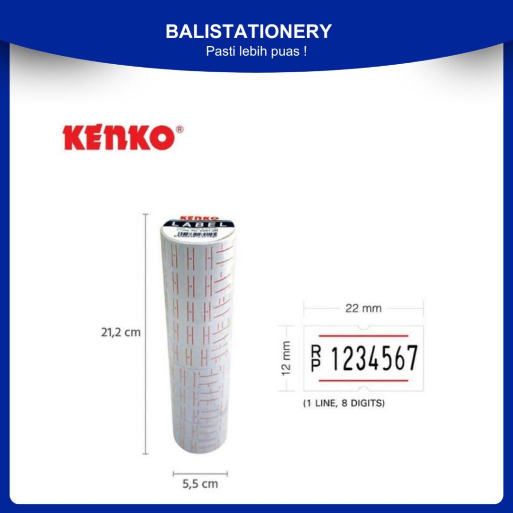 Jual Kertas label harga / label tanda Kenko 1 baris | Shopee Indonesia