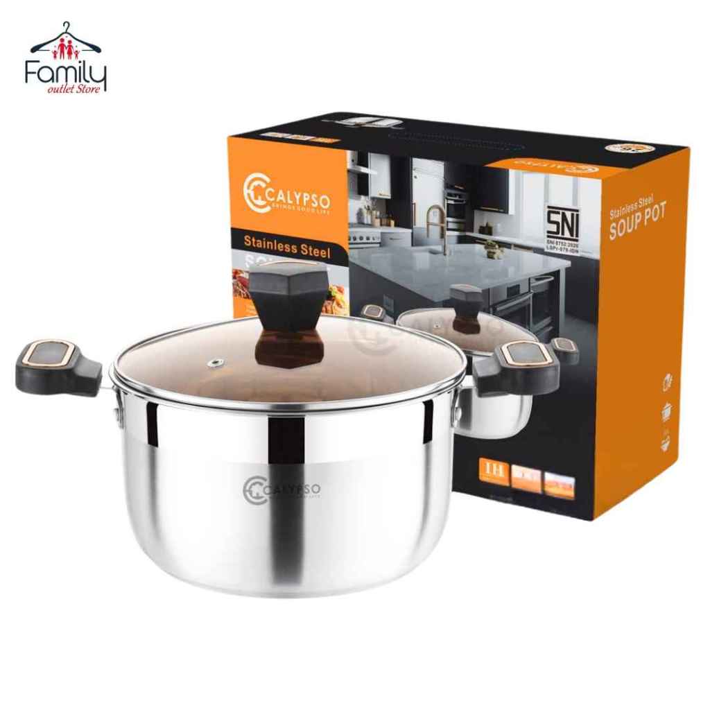 Jual Calypso Panci Rebus Ukuran 26-28cm Stainless Steel | Soup Pot ...
