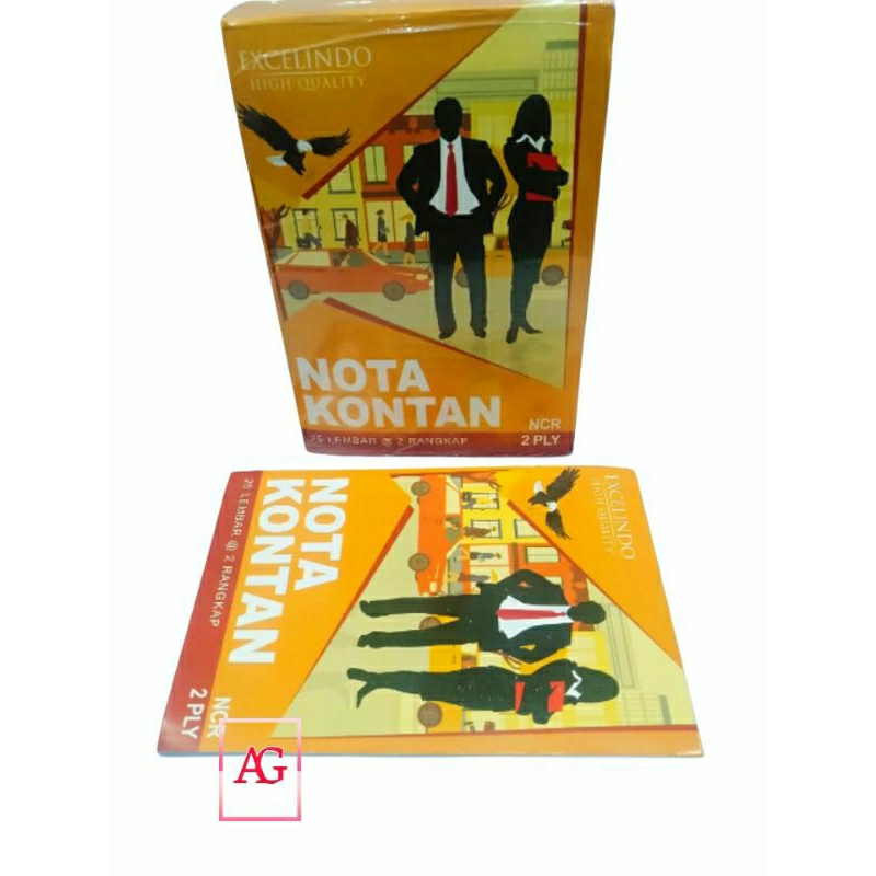 Jual Nota Kontan Excelindo High Quality 2ply / rangkap 2 1 pak isi 10 ...
