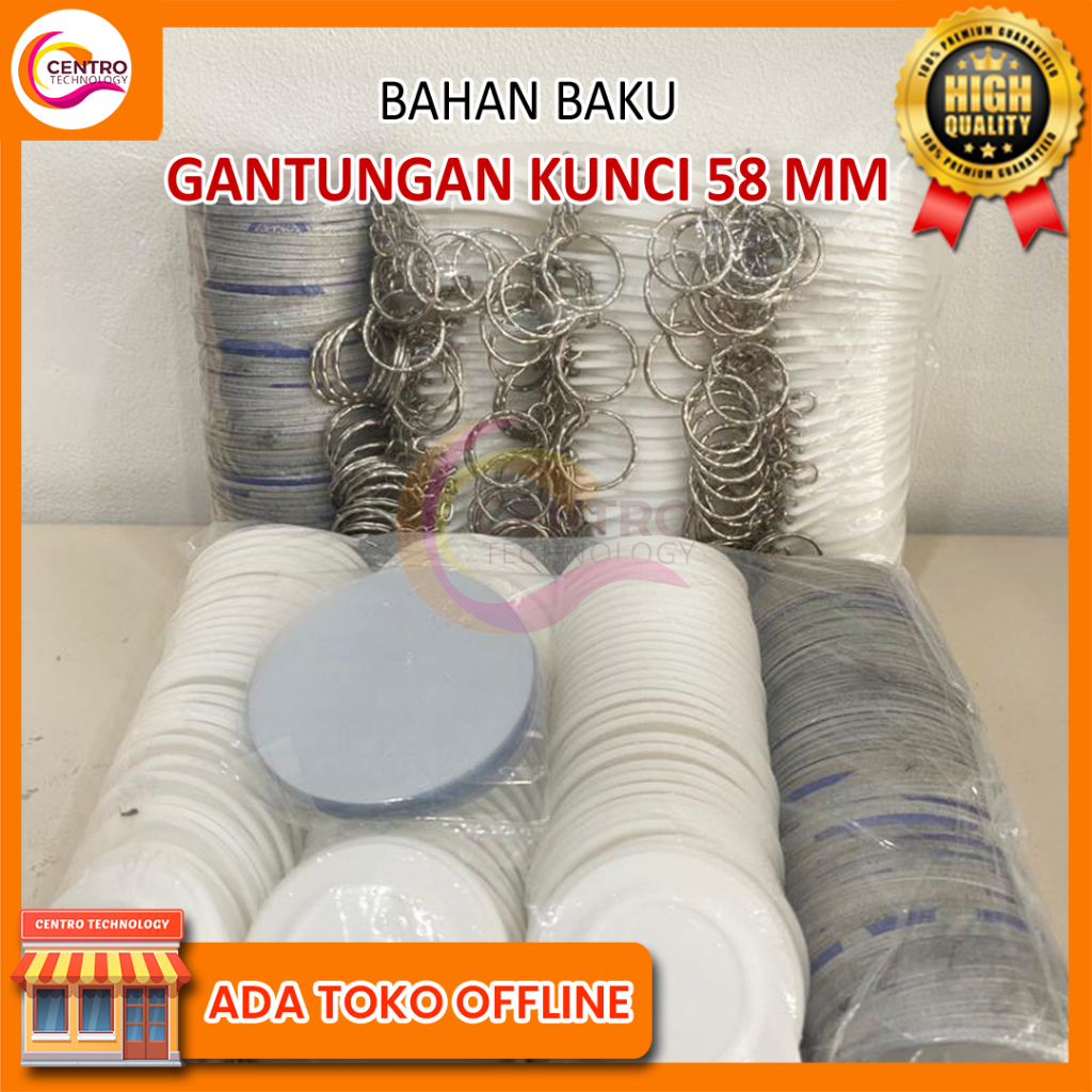 Jual [ISI 100 PCS] Bahan Baku Pembuatan Gantungan Kunci dan Pin Peniti ...