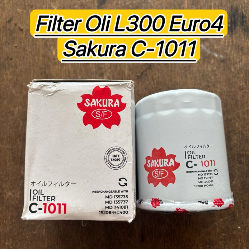 Jual filter oli l300 diesel new euro 4 sakura C-1011 / filter sakura ...