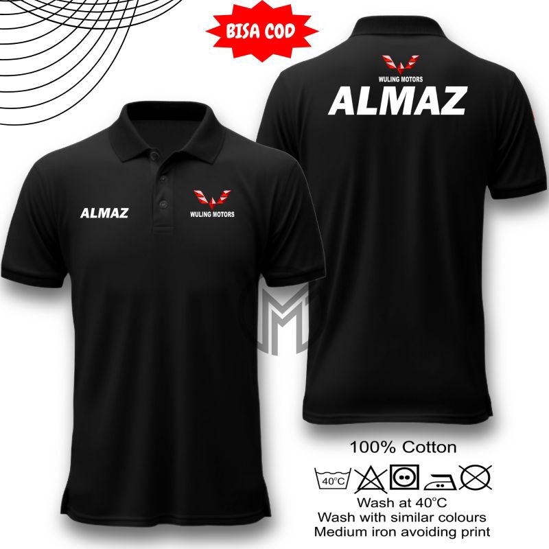 Jual POLOSHIRT BERKERAH ALMAZ WULING MOTOR - Baju Berkerah ALMAZ Wuling ...