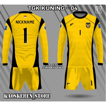 Jual jersey setelan kiper timnas 2025 baju kiper timnas indonesia ...