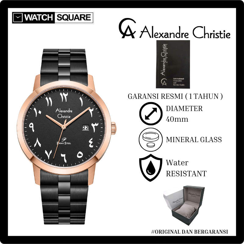 Jual Jam tangan pria Alexandre Christie AC-1007 Rantai Primo | Shopee ...