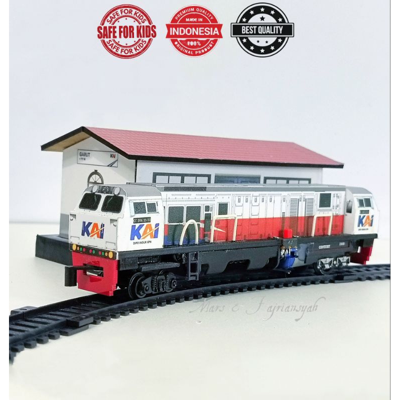 Jual Kereta Api Indonesia Lokomotif Bermesin Lengkap Rel dan Stasiun ...