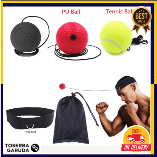 Jual Jusenda Punching Reflex Ball Samsak Tinju Boxing Speed Training 3 ...