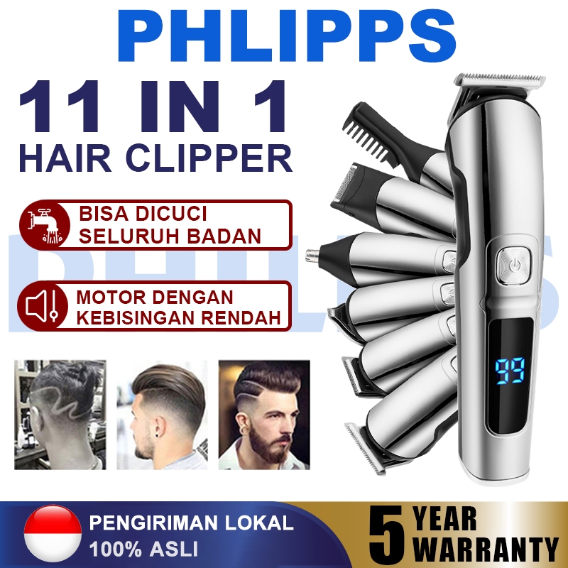 Jual PHLIPPS Alat Cukur Kumis Elektrik Pengisian daya USB Mesin Potong Rambut Mesin Cukur Rambut ...