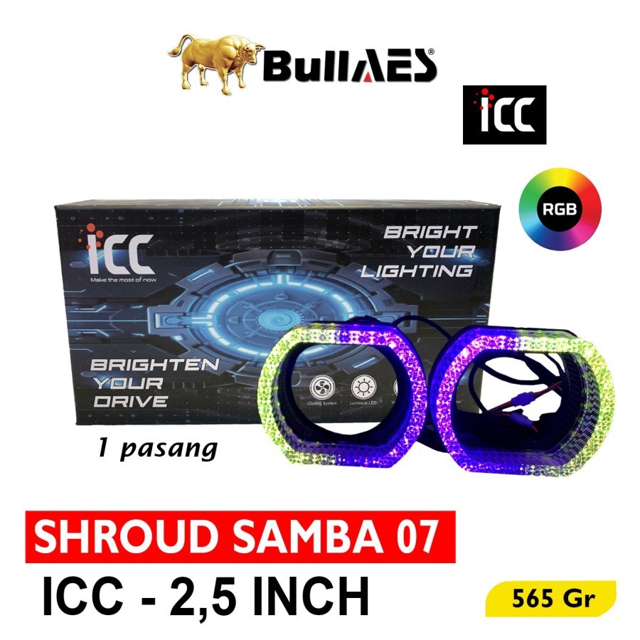 Jual Shroud BMW RGB Samba 07 Kristal 5D Diamond Cutting 2.5 Inch Merk ...