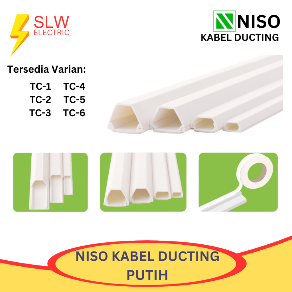 Jual NISO KABEL PROTEKTOR TC 1 2 3 4 5 6 / KABEL DUCT PROTEKTOR | Shopee Indonesia